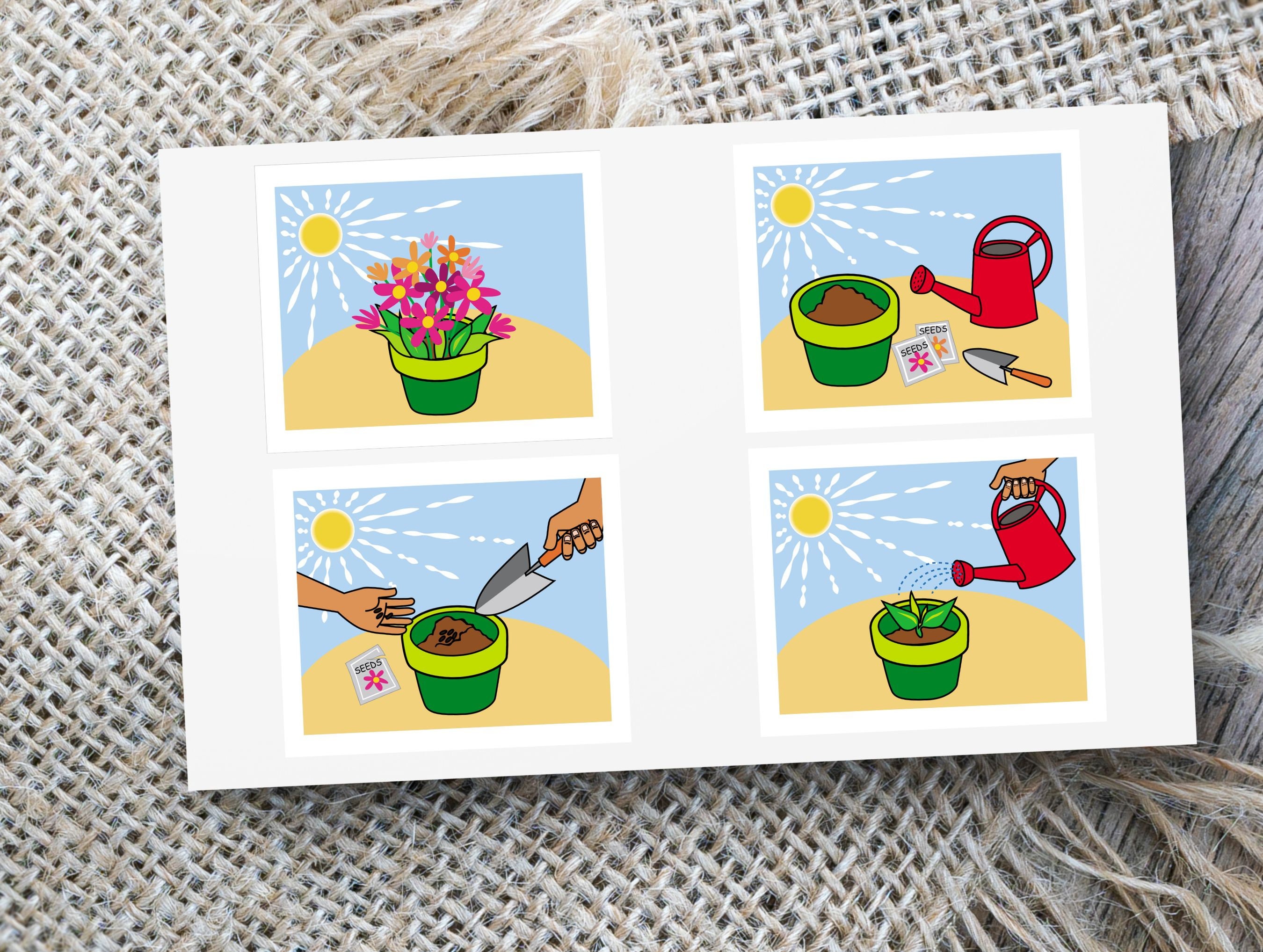 Sequencing Materials 4 Picture Sequencing Card | Flash Cards ...