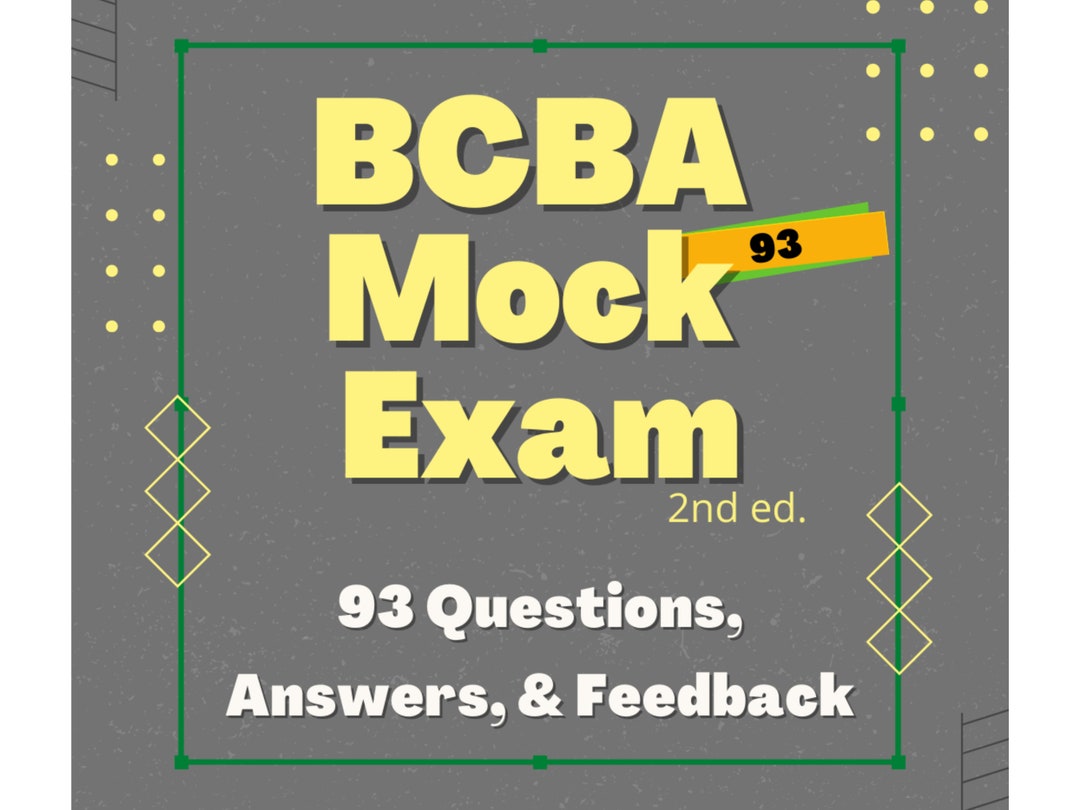 BCBA Mock Exam Bundle 93 Questions BCBA Study BCBA Practice Exam ... BCBA Mock Exam Bundle 93 Questions BCBA Study BCBA Practice Exam ...
