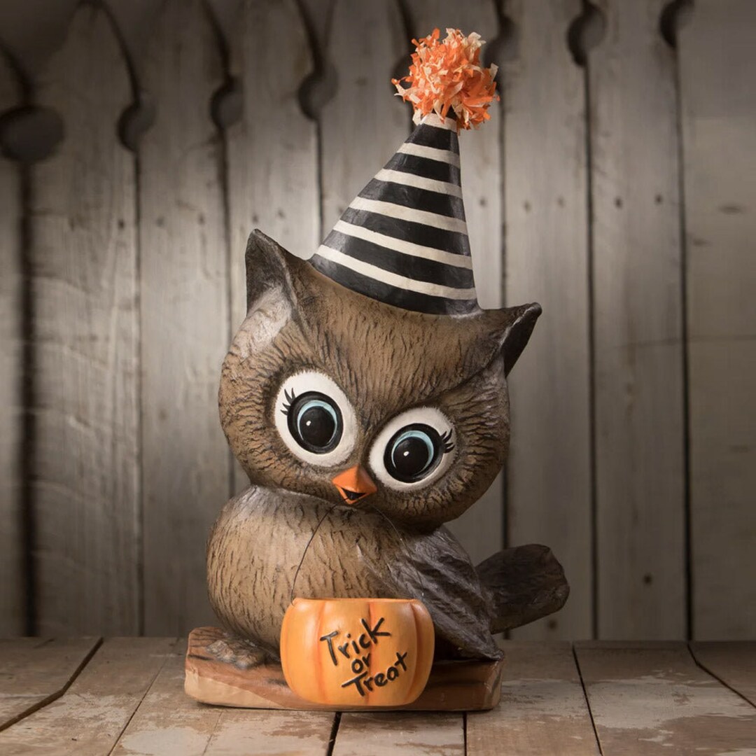 Bethany Lowe Designs Hoot Halloween Figurine - Etsy