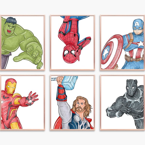 Superhero Boys Room - Etsy