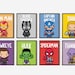 8 Superhero Wall Art, Superheroes Poster, Set of Nursery Prints, Boys ...