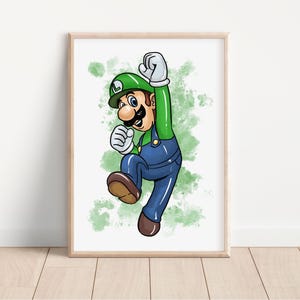 Mario & Friends Personalized Name Prints – Set of 3, Playroom Wall Art ...
