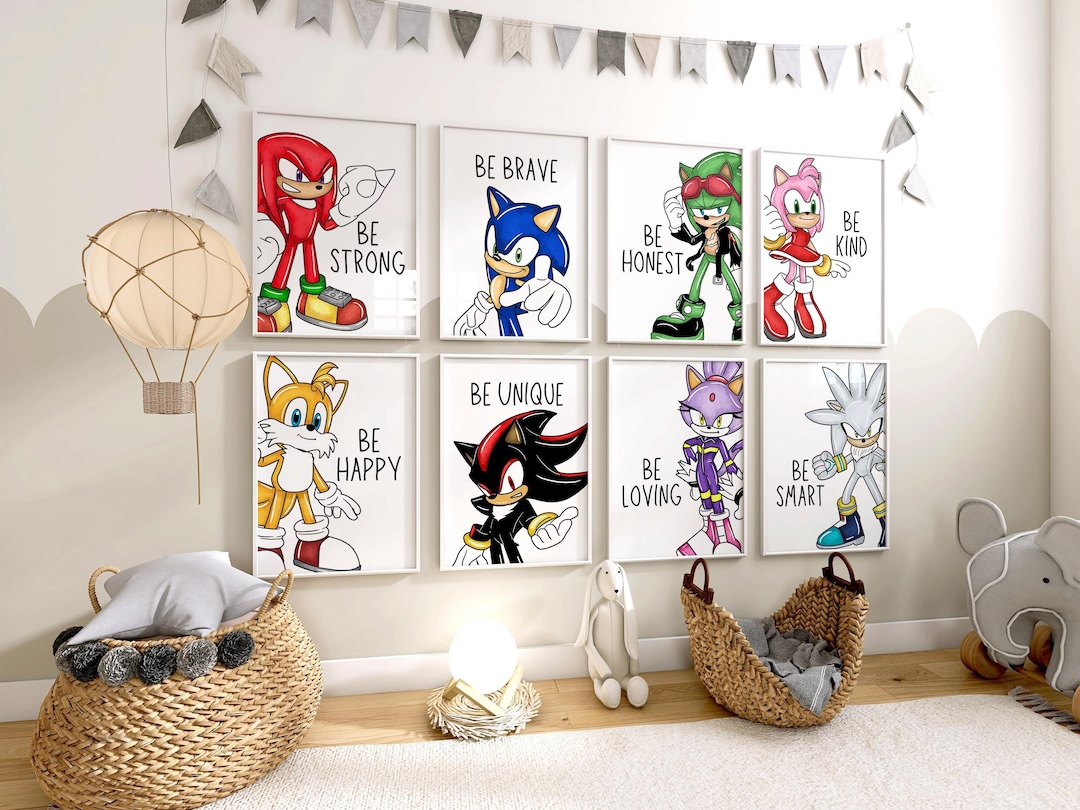 Hedgehog Affirmation Nursery Prints – Set of 9, Kids Room Wall Art ...