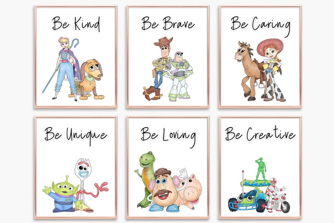 Buy Set of 6 Toy Story Affirmations Prints, Nursery Wall Decor, Kids ...
