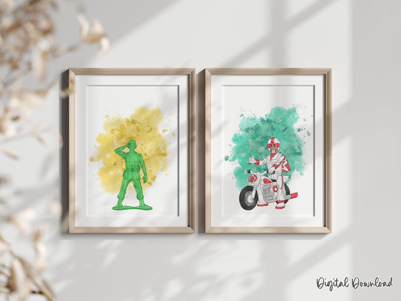 Toy-inspired Watercolor Prints – Set of 14 Playroom Nursery Wall Art ...
