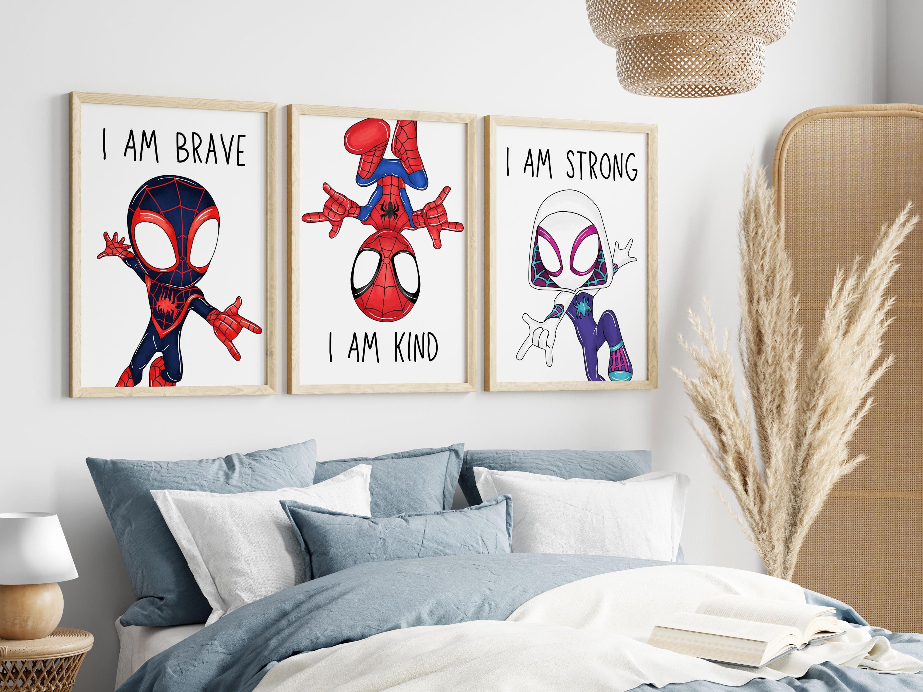 Superhero Affirmation Prints – Set of 3 Positive Quotes for Kids Room ...