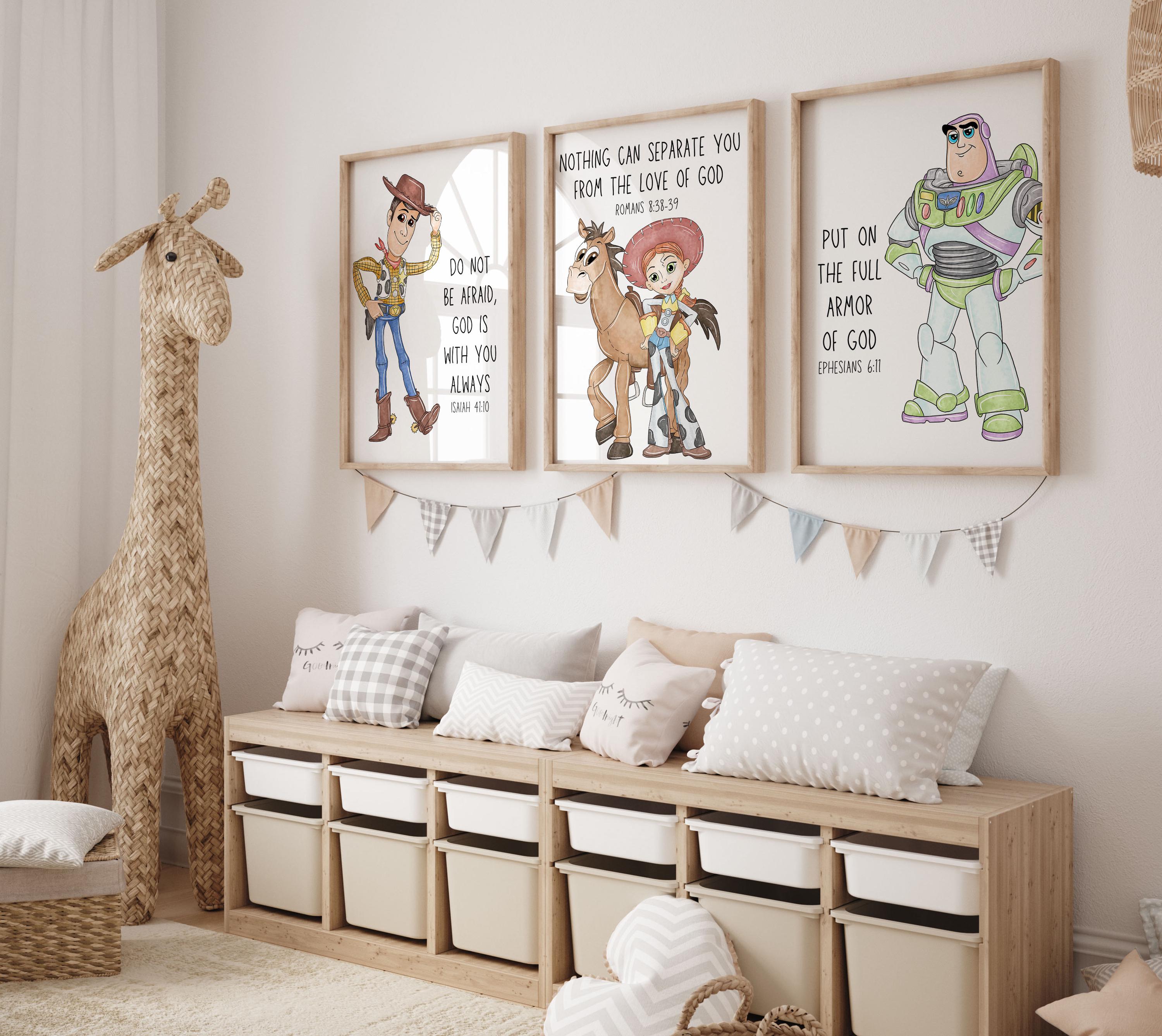 Toy Story Bible Verse Prints: Set of 6 Kids Scripture Art (digital ...