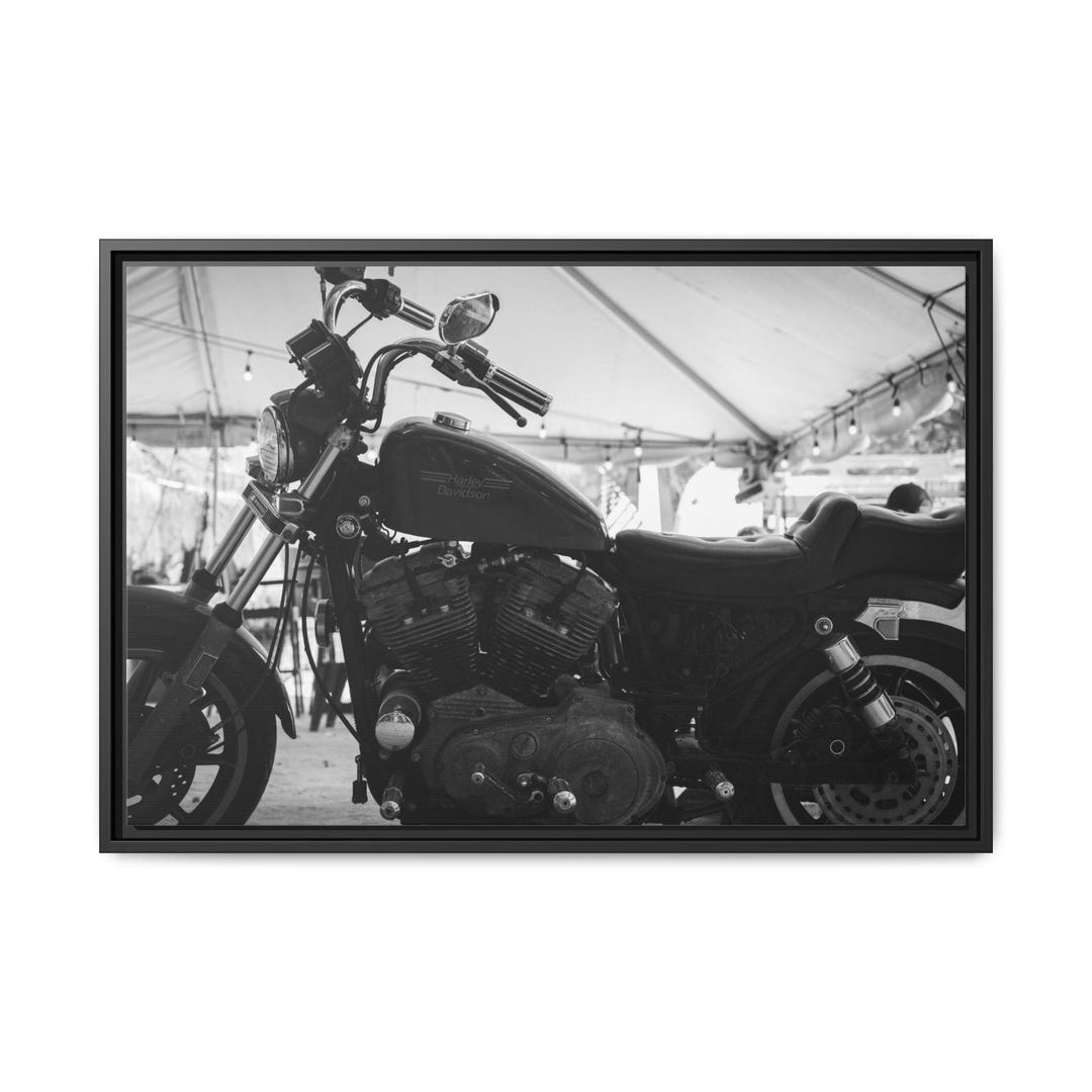 Vintage Harley Davidson Canvas Print: Retro Motorcycle Wall Art - Etsy