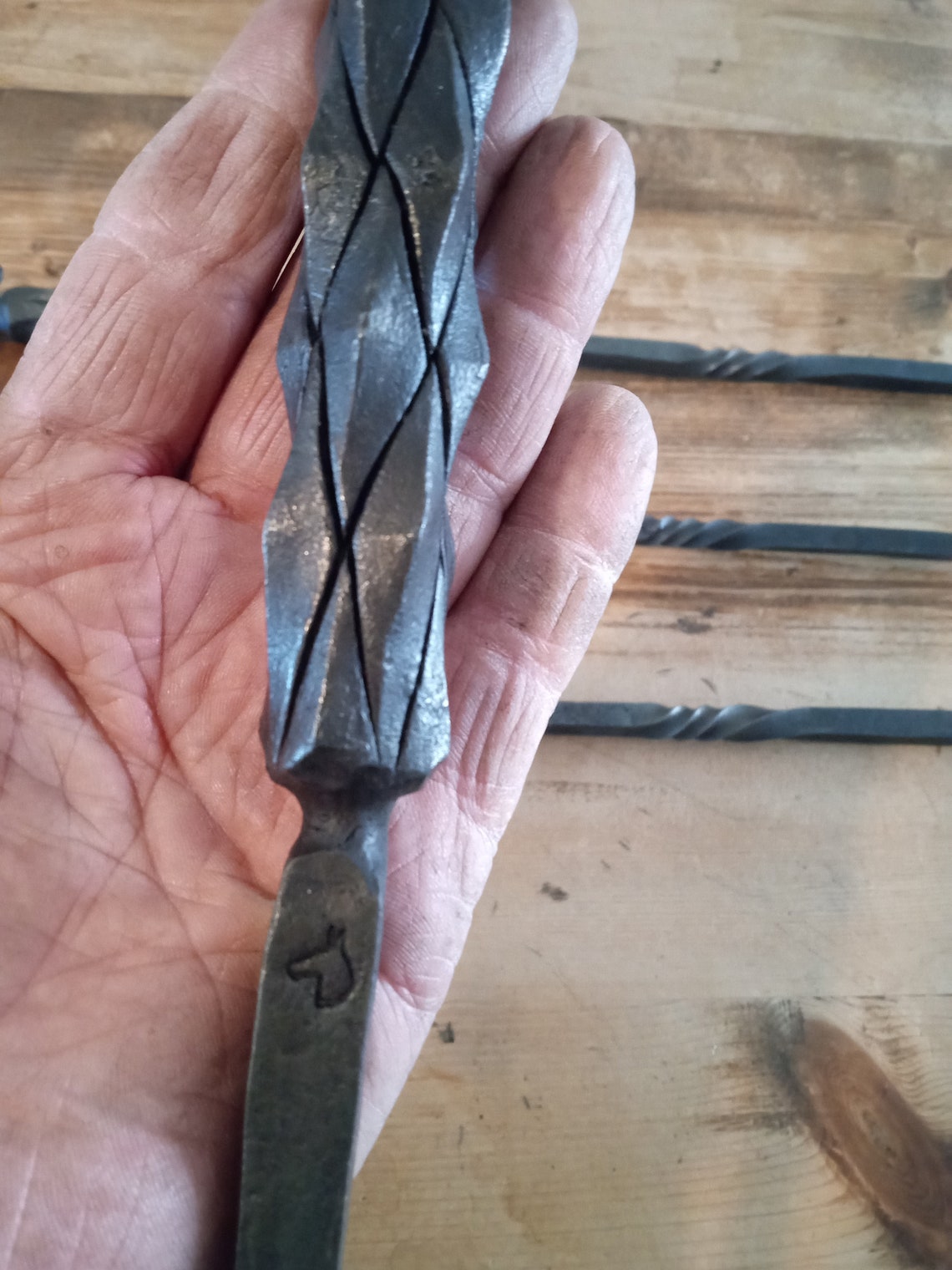 Hand Forged Fire Poker - Etsy