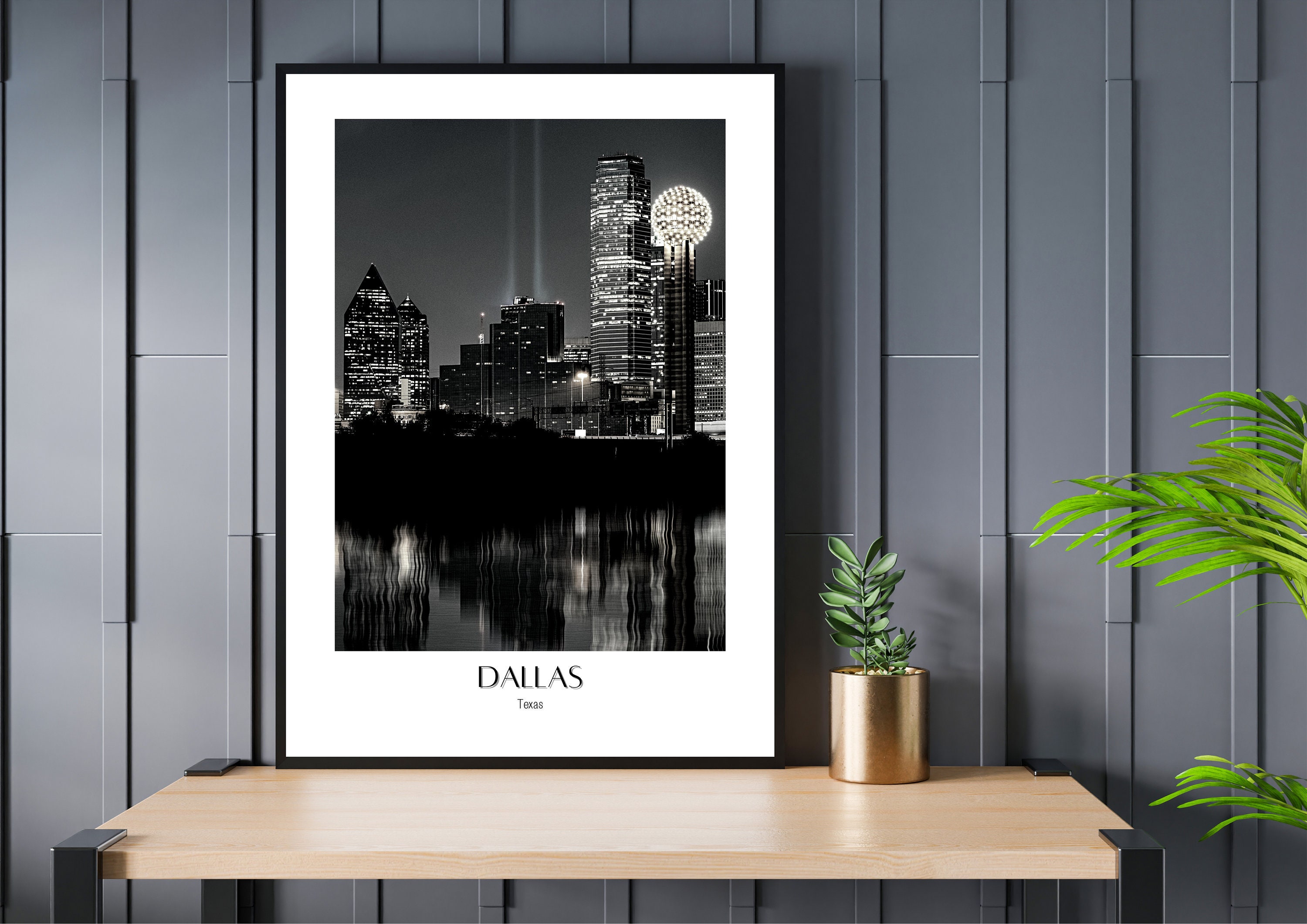 Dallas Photo Art Printable Travel Art Home Decor United States Digital ...