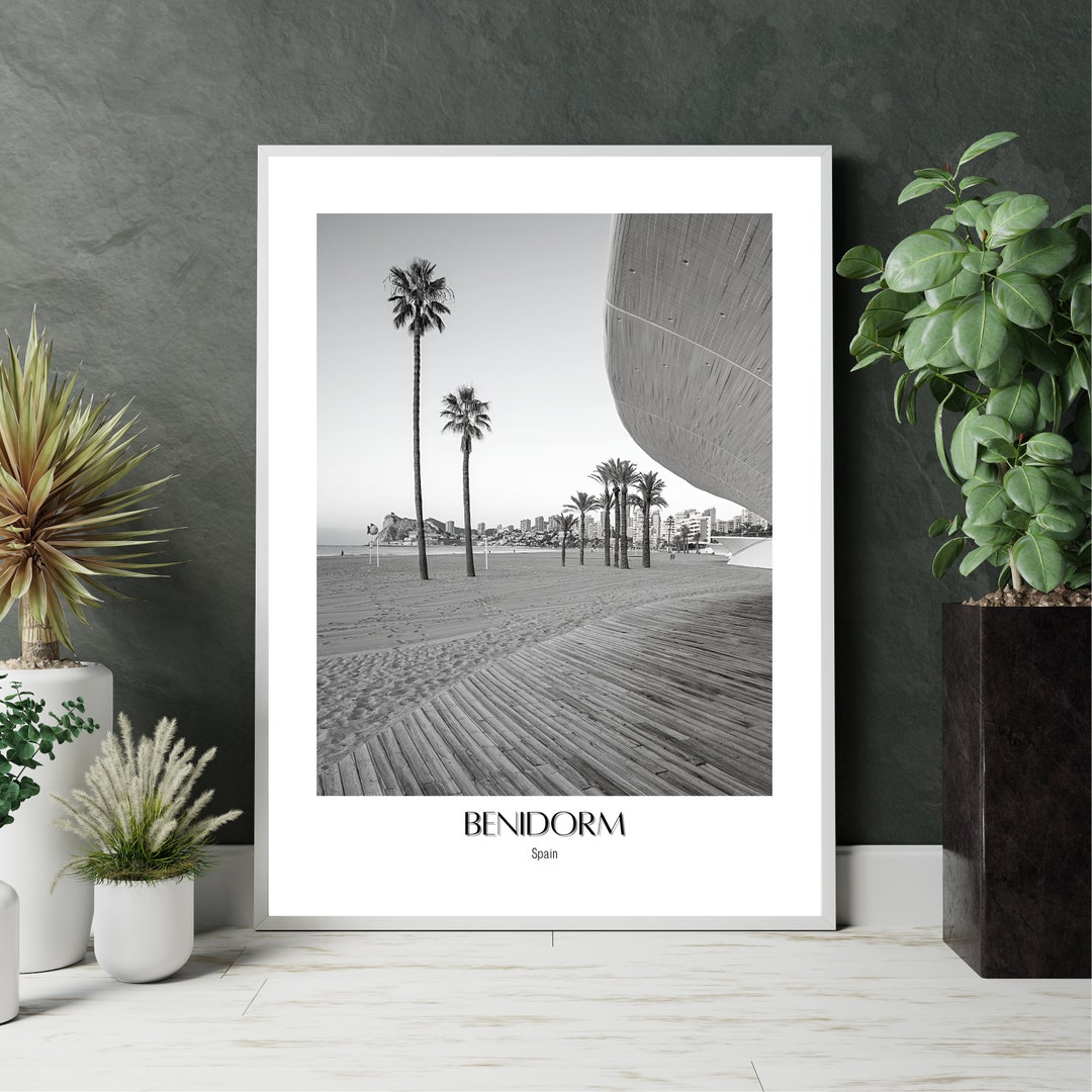 Benidorm Photo Art Printable Travel Art Home Decor Spain Digital Print ...