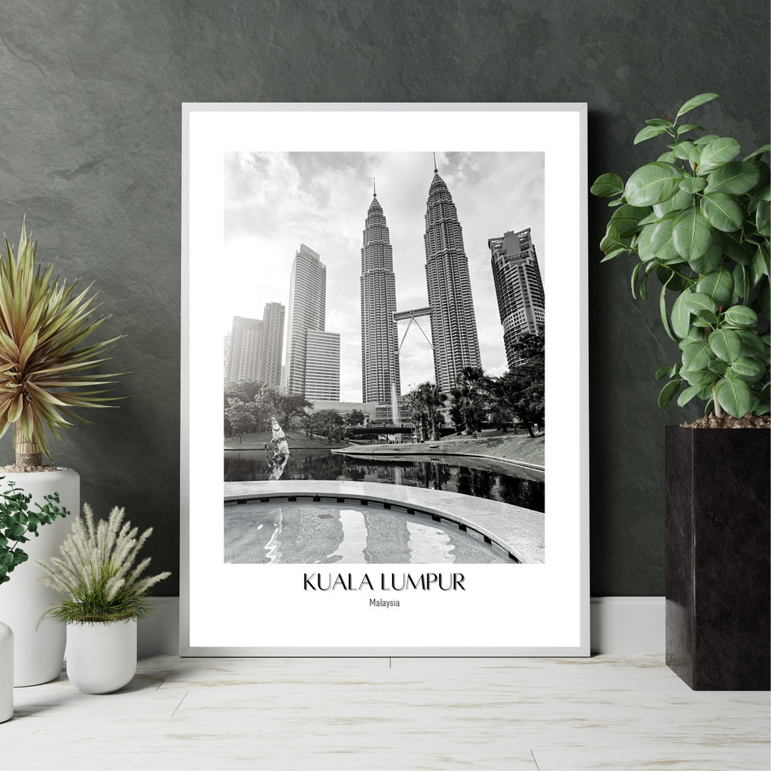 Kuala Lumpur Photo Art Printable Travel Art Home Decor Malaysia Digital ...