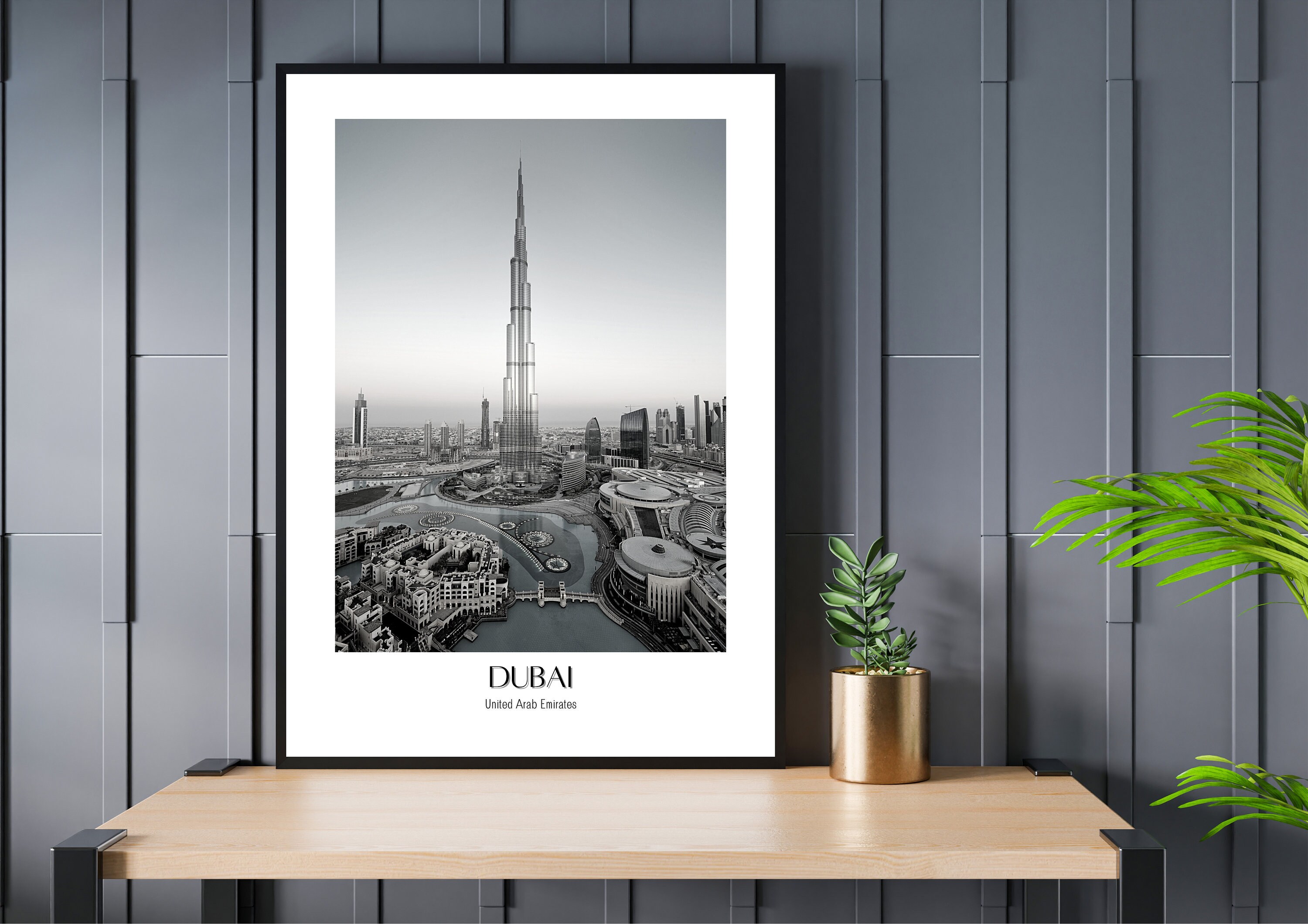 Dubai Photo Art Printable Travel Art Home Decor United Arab Emirates ...