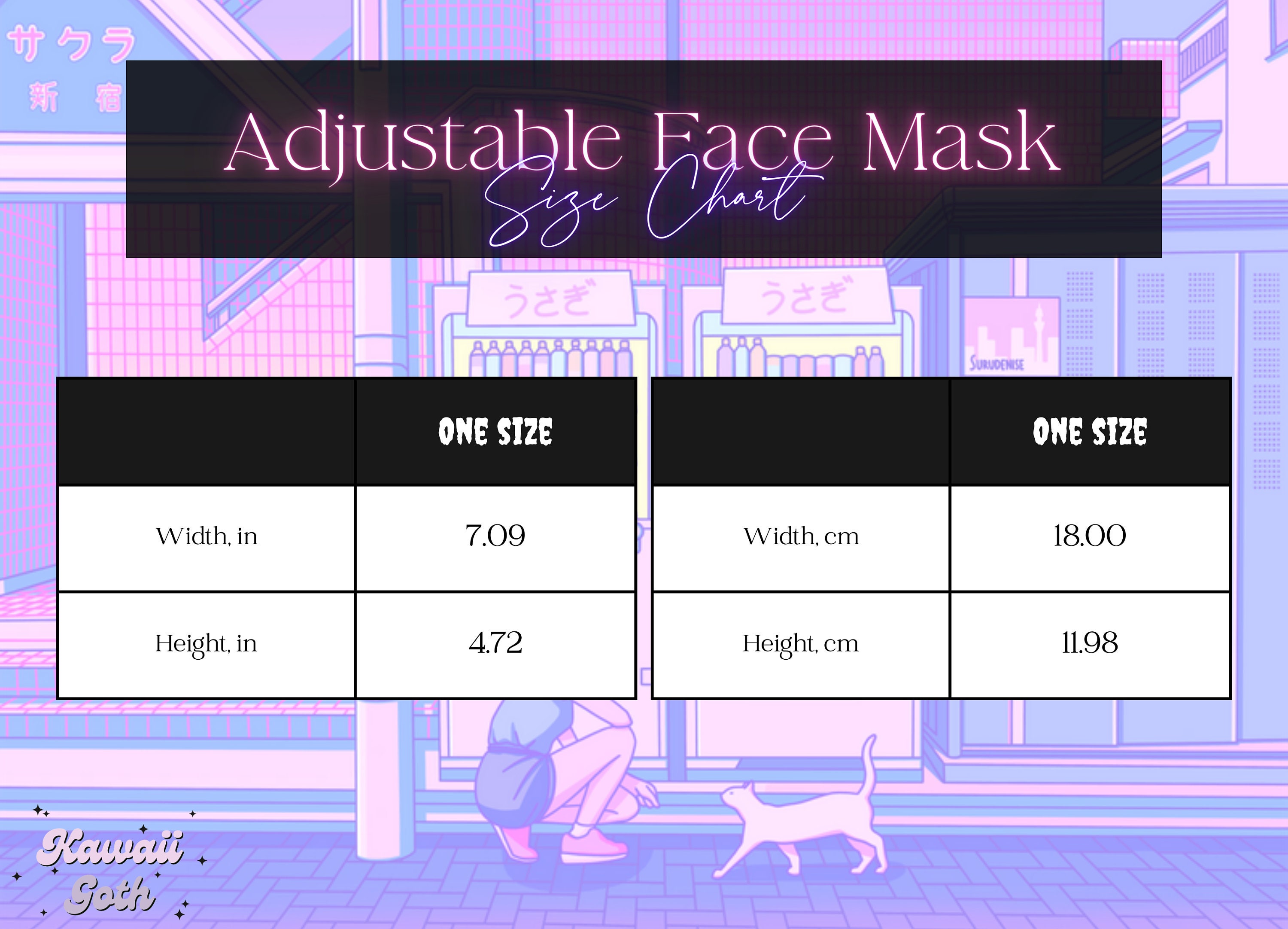 Cute Kawaii Face Mask Pastel Goth Clothing Blueberry Frosting Cake ...