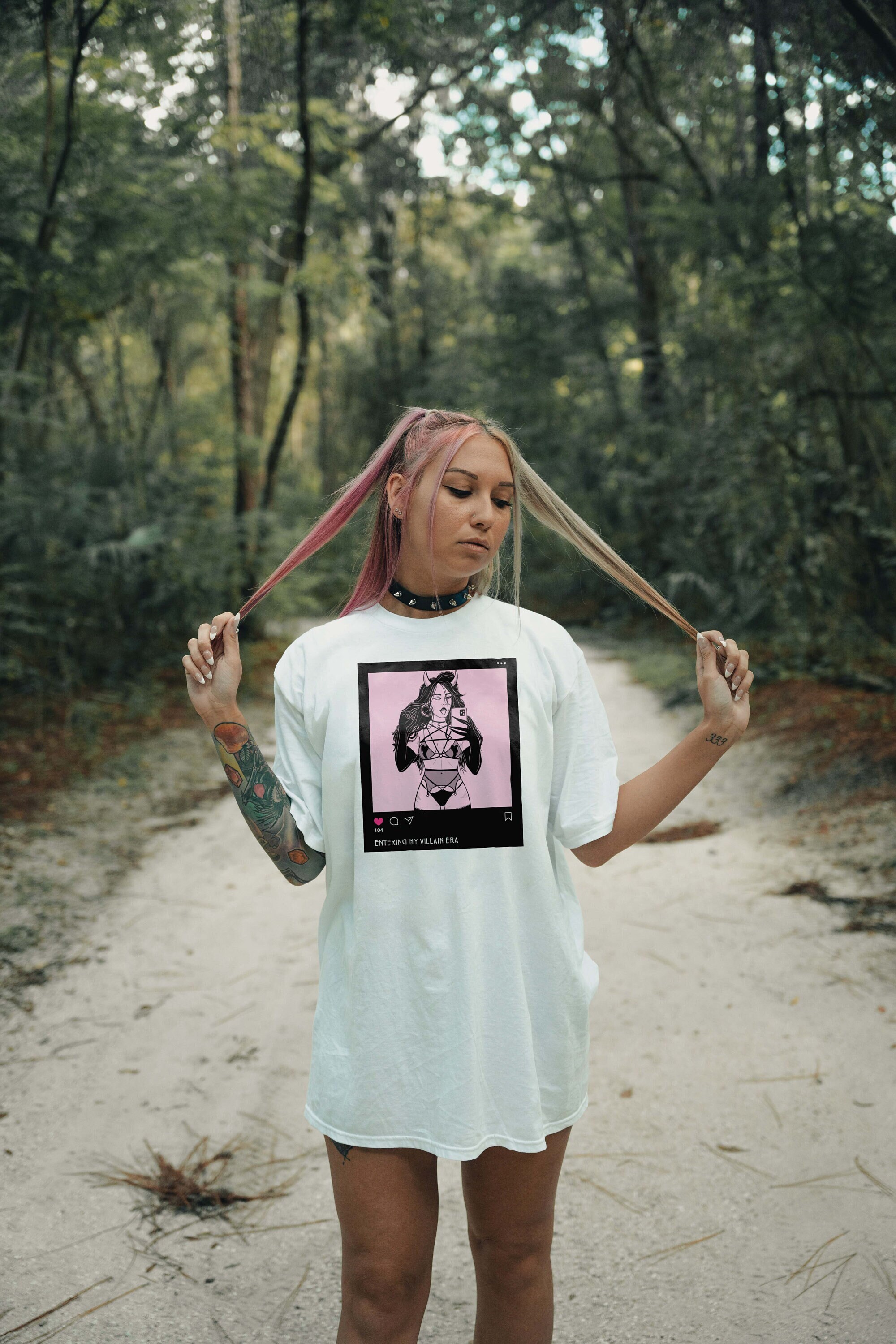 Villain Era Egirl T-shirt: Yami Kawaii Pastel Goth Devil Woman - Etsy