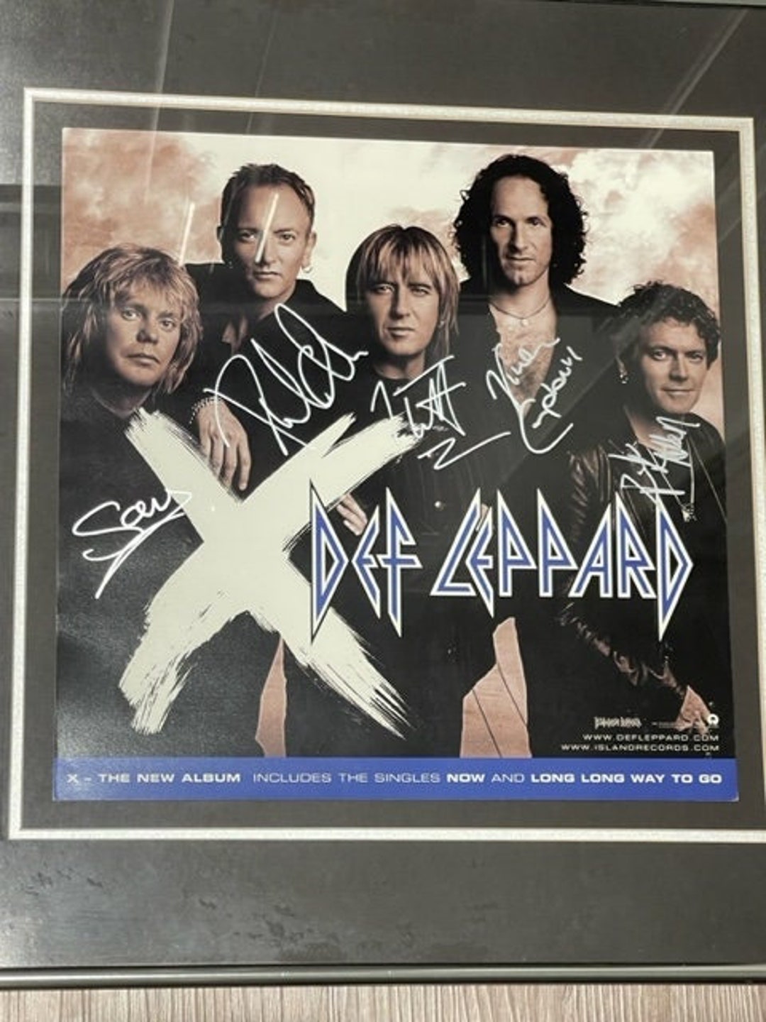 Autographed Def Leppard Promo Poster Framed - Etsy