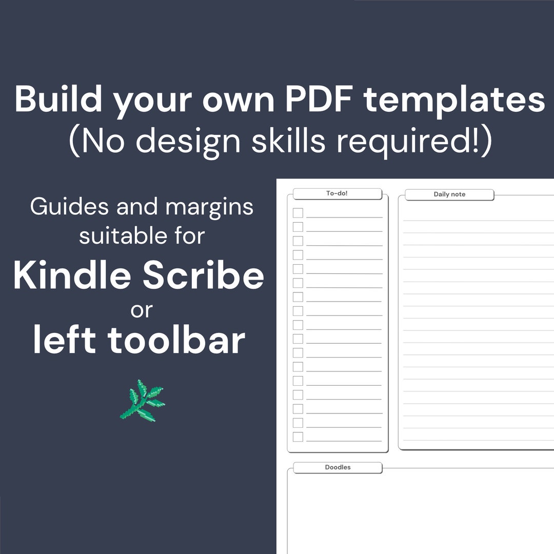 CUSTOMIZABLE Kindle Scribe PDF Template / PDF Notebook - To-do, Note ...