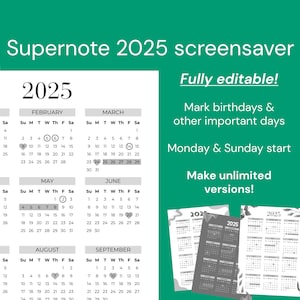 Supernote 2025 CUSTOMIZABLE Screensaver / Template - Make Unlimited ...