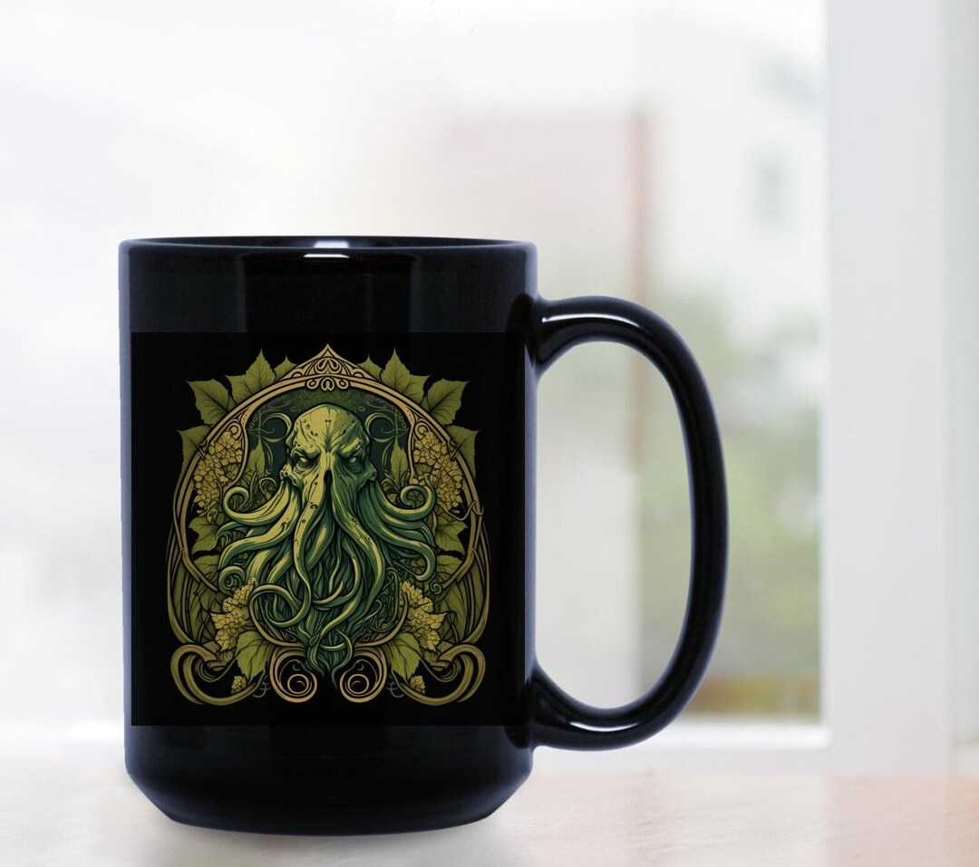 Cthulhu Coffee Cup Cthulhu Gift Cthulhu Mug HP Lovecraft - Etsy