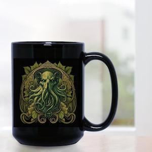 Cthulhu Coffee Mug: HP Lovecraft, Miskatonic University Gift - Etsy