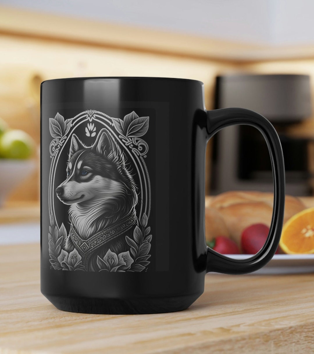 Husky, Husky Gift, Husky Mug, Husky Coffee Cup, Siberian Husky, Blue ...