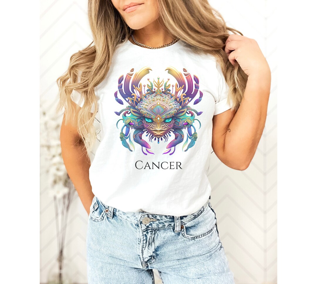 Cancer the Crab, Cancer Zodiac Tee, Cancer Star Sign Tee, Cancer ...