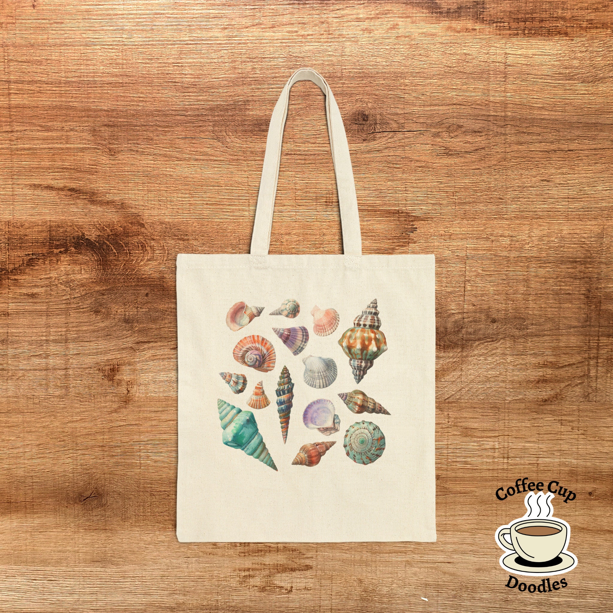 Sea Shells Tote Bag, Sea Shells Collector Bag, Beach Bag Gift ...