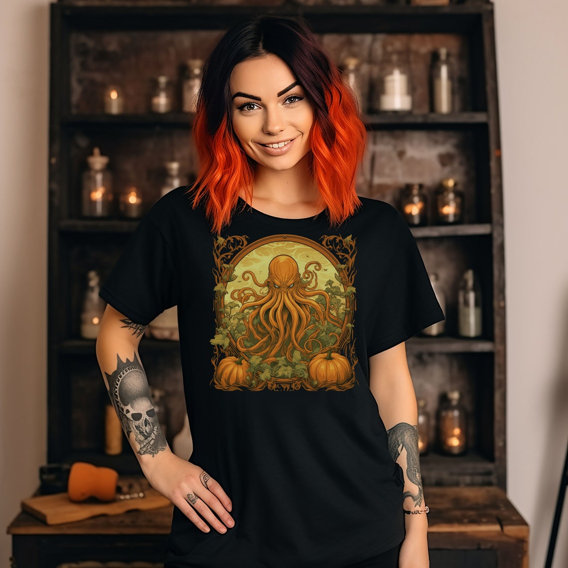 Cthulhu Tee, Cthulhu Pumpkins, Cthulhu, Halloween Cthulhu, Cthulhu ...