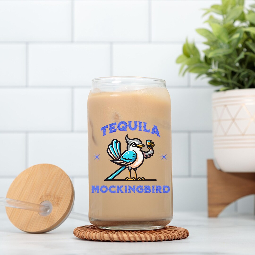 Tequila Mockingbird Sipper Glass, Cocktail Glassware, Iced Coffee Glass ...