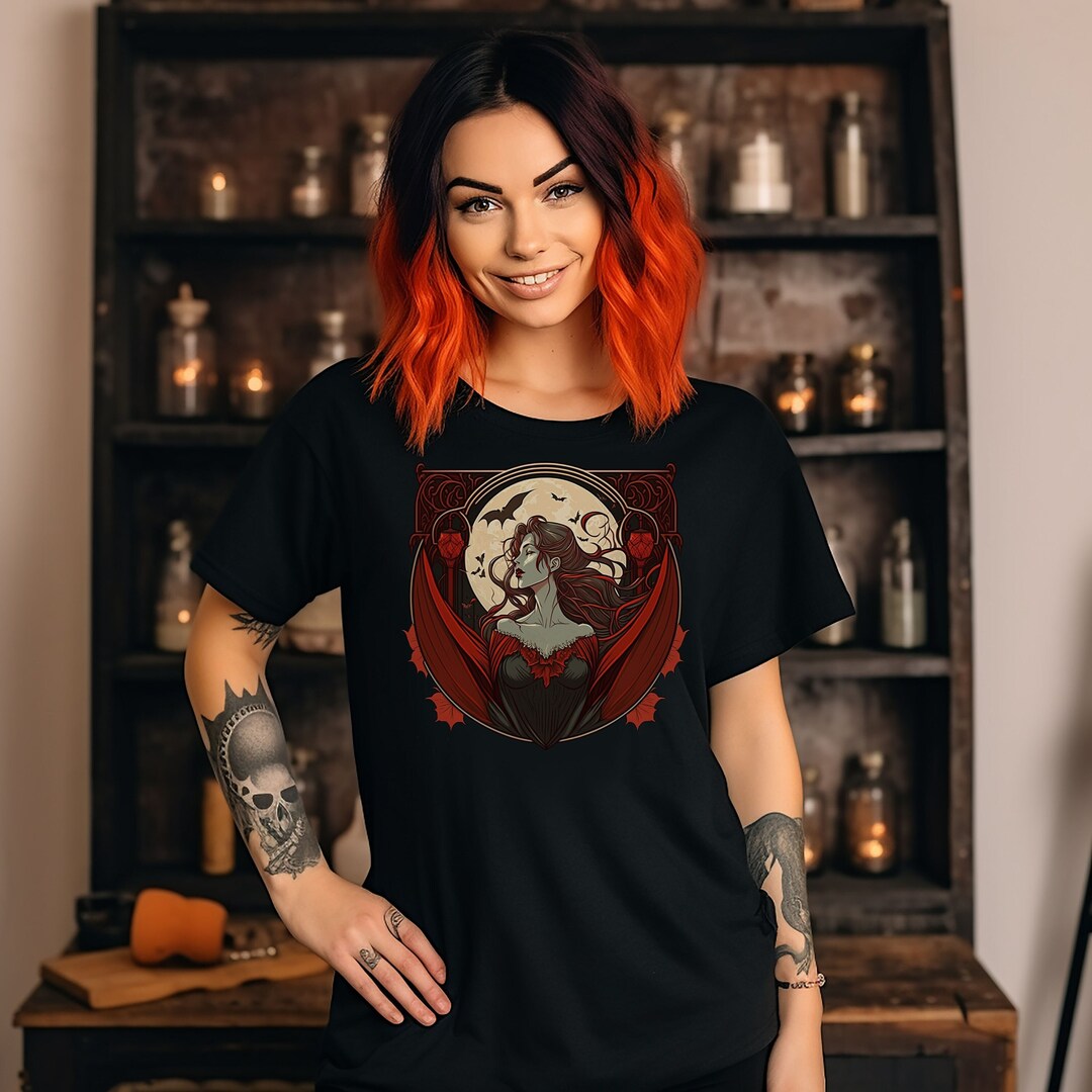 Vampire Tee, Vampire Queen, Vampire Gift, Halloween Tee, Halloween Gift ...