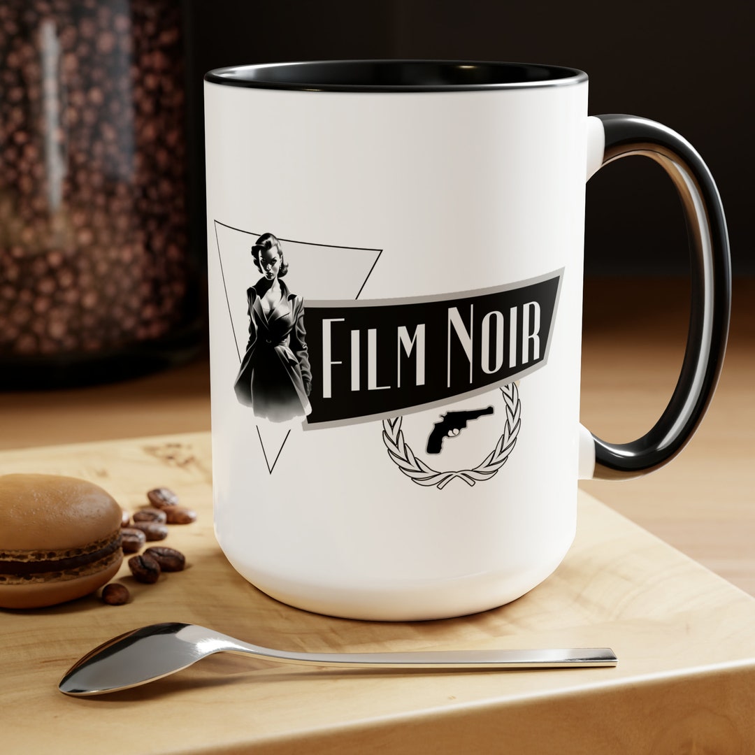 Film Noir Mug, Classic Movies Mug, Film Buff Gift, Hollywood Mug, Femme ...