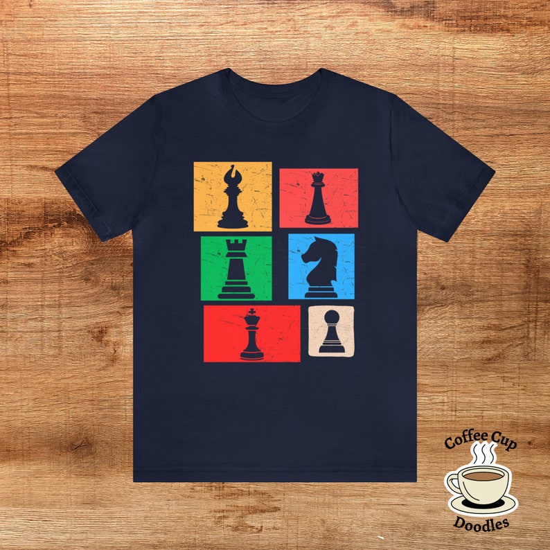 Chess Tee, Chess Player T-shirt, Chess Lover Gift, Chess Pieces Shirt ...