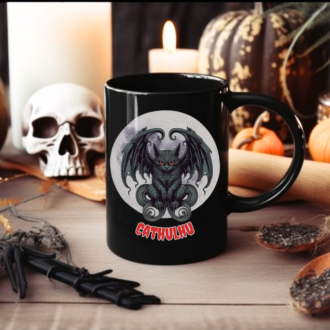 Cathulhu Mug, Cathulhu, Cthulhu Mug, Cthulhu Gift, Funny Cthulhu Gift ...