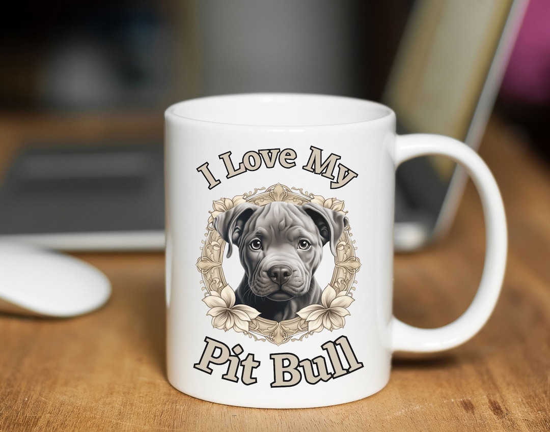 Pit Bull Mug, Pit Bull Gifts, Cute Pit Bull Coffee Cup, Pit Bull Lovers ...