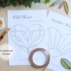 Valentines Day Stained Glass Pattern for Rose Sun Catcher DIY Template ...