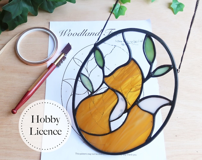 Stained Glass Fox Pattern, Stained Glass Pattern, Foxes, Stained Glass ...