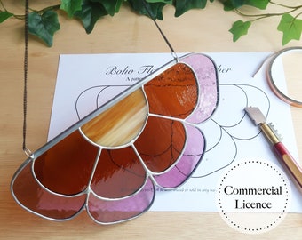 Hamsa Hand Stained Glass Pattern, Stained Glass Pattern, Digital ...