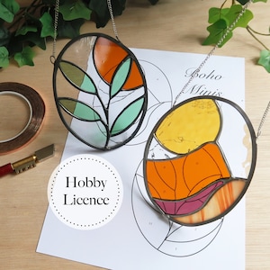 Boho Minis Stained Glass Pattern, Stained Glass Patterns, Digital ...