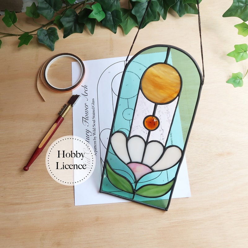 Stained Glass Pattern Flower Arch - Etsy UK