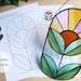Sun Ray Plant Stained Glass Pattern, Beginner Stained Glass Patterns ...