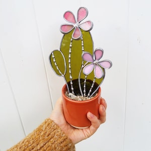 Cactus Succulent Stained Glass Pattern, Stained Glass Patterns, Digital ...