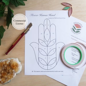 Hamsa Hand Stained Glass Pattern, Stained Glass Pattern, Digital ...