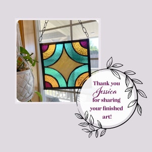 Boho Stained Glass Pattern, Stained Glass Pattern, Digital Download ...