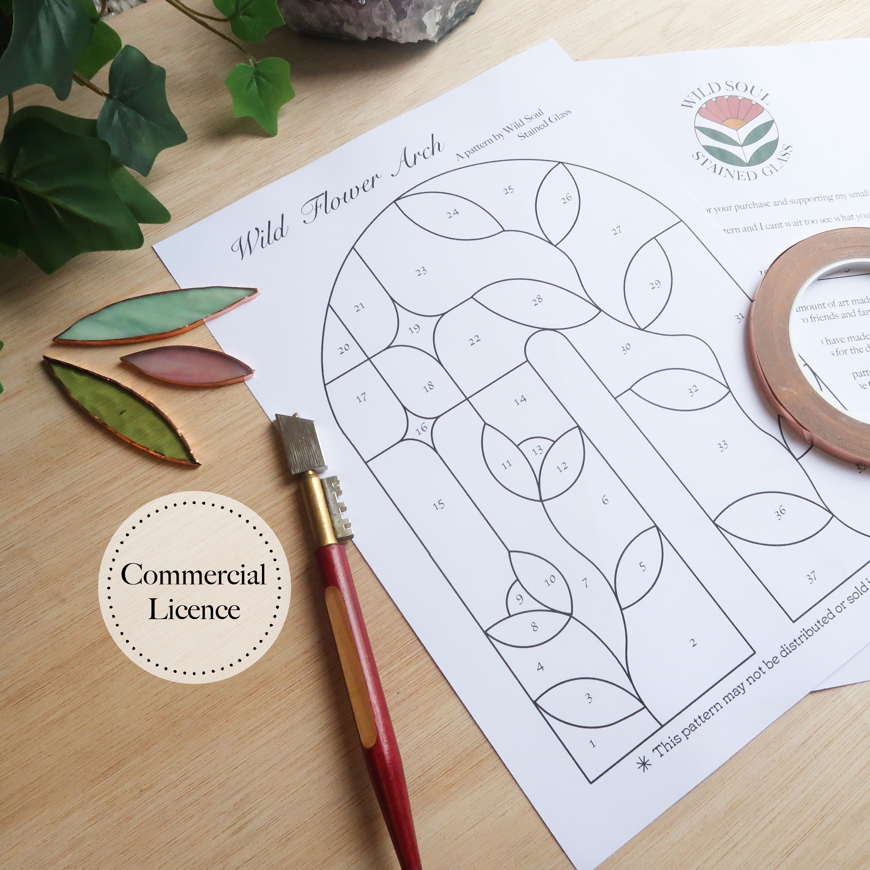 MULTIPACK X 2 Arch Stained Glass Pattern Stained Glass - Etsy