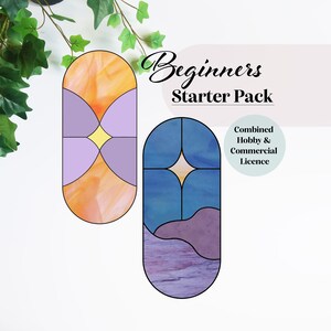 Beginners Stained Glass Pattern Bundle Stained Glass - Etsy