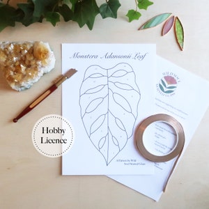 Monstera Leaf Stained Glass Pattern Multipack of 5, Beginner Stained ...