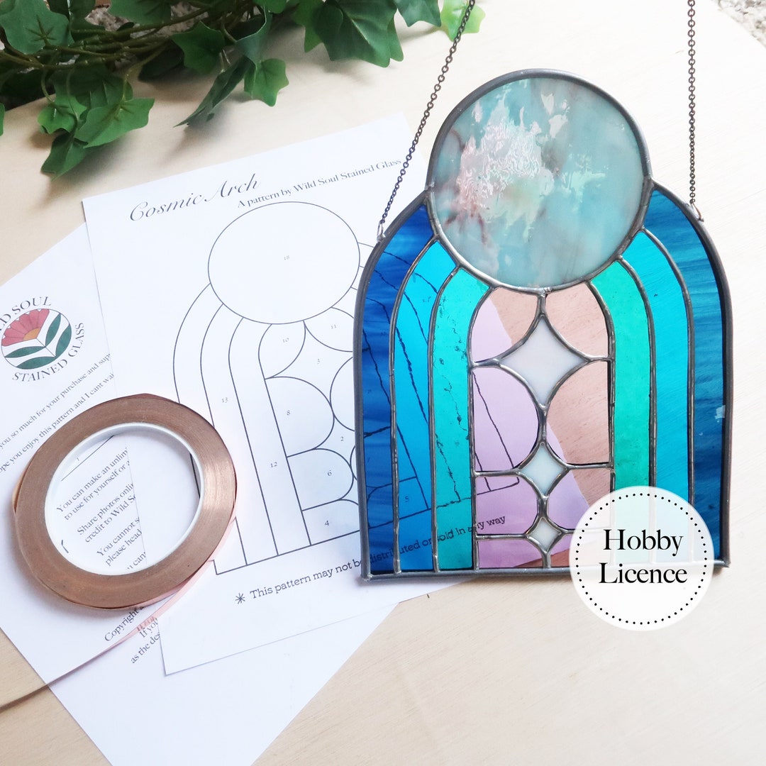Arch Stained Glass Pattern, Beginner Stained Glass Patterns, PDF and ...