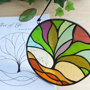 Tree of Life Stained Glass Pattern, Beginner Stained Glass Patterns ...