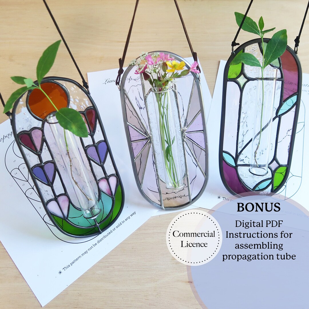 Stained Glass Propagation Station Pattern Bundle, Beginner Stained ...