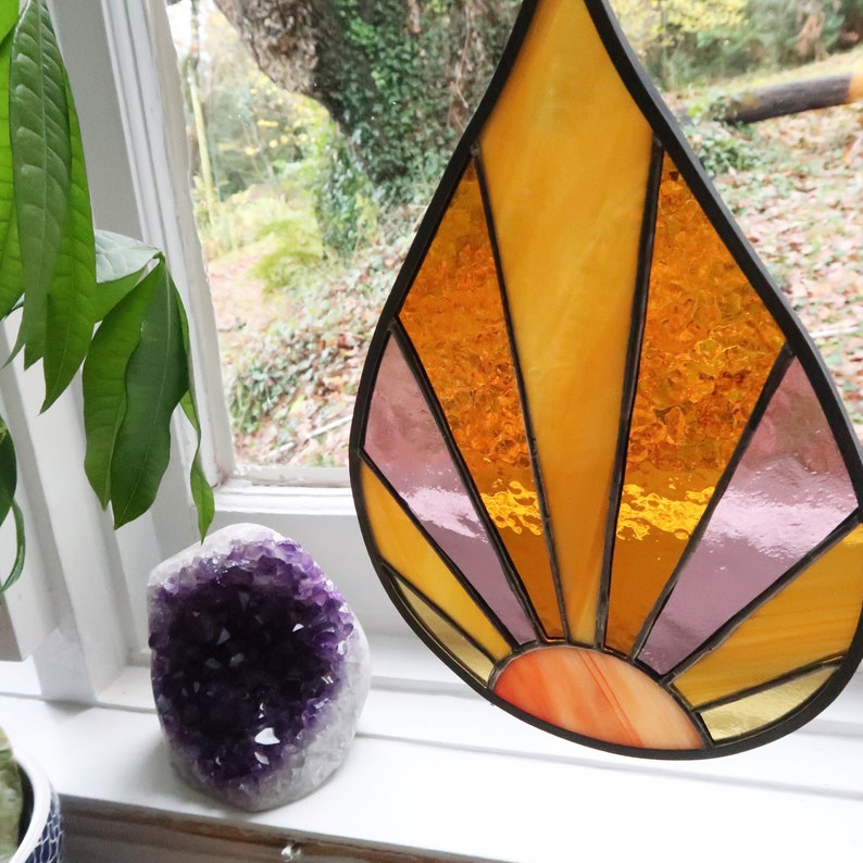 Sun Ray Stained Glass Pattern Stained Glass Patterns Digital - Etsy